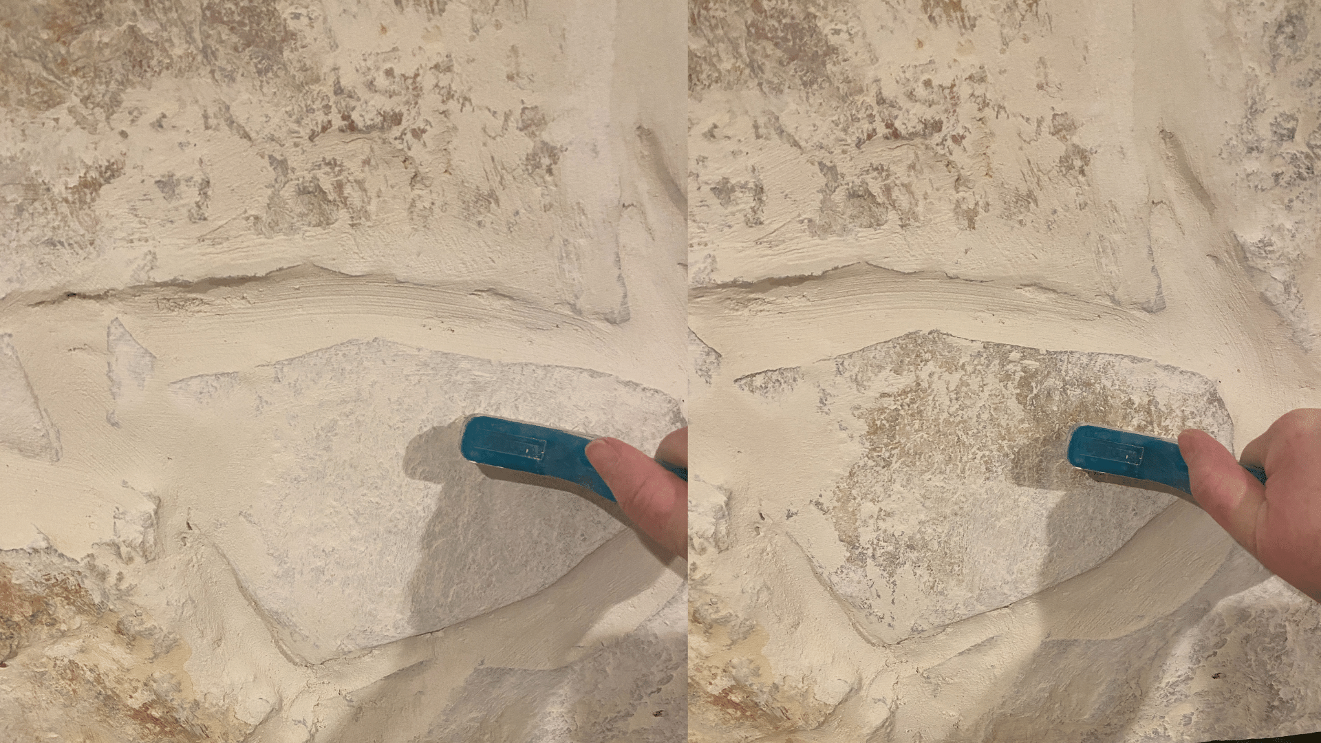 How to Overgrout Stone Veneer: Fireplace Makeover Step One - Flower in ...